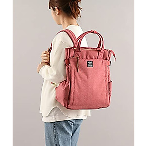 anello(アネロ) Women Regular 2-Way Tote Backpack, Biege