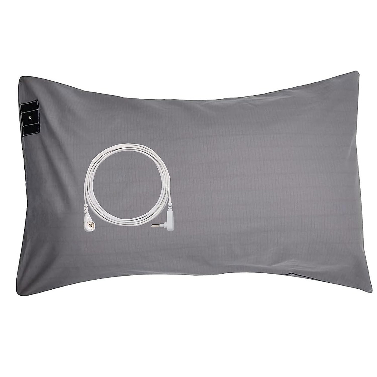 Grounding Pillowcase with Grounding Cord - Materials Organic Cotton and Silver Fiber Natural Wellness