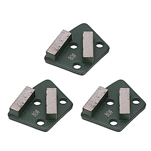 Diamond Floor Grinding Pad Disc, 3Pcs Diamond Grinding Shoes,Trapezoid Grinding Concrete Floor Cutting, Metal Polishing Pads Coating Disc Shoes 2 Long Teeth