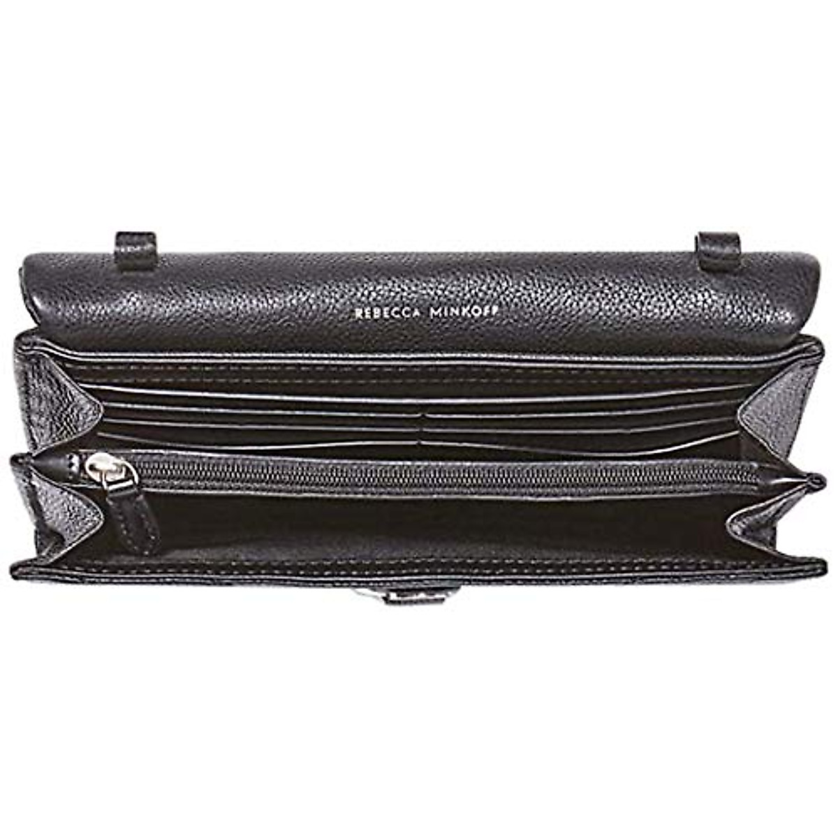 Rebecca Minkoff womens Edie on Chain Wallet, Black, One Size US