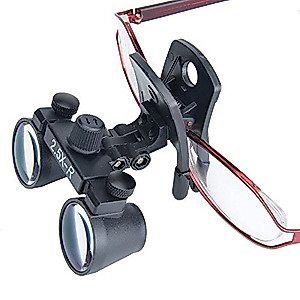 2.5X Binocular Loupes DY-109 Clip-on Type Magnifier Optical Glass