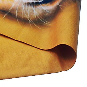 Obacle Seamless Face Mask Bandana Half Dog Face Mask Dust Wind Sun Protection Durable Thin Neck Gaiter 3D Tube Face Cover Mask for Men Women Motorcycle Riding (Dog Cute Open Mouth Yellow)