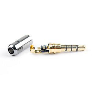 Areyourshop 10Pcs Mini 3.5mm Stereo 4 Pole Jack Plug Audio Connector for Repair Headphone