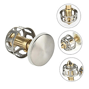 SHOWERORO 2pcs Sink Bathroom Sink Drain Bathtub Drain Stoppers Tub Hair Drain Catcher Vanity Sink Nun Ornament Sink Strainer Stopper Bath Tub No All Copper Plus 304