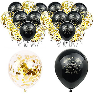 70th Birthday Decorations for Men, 70 Years Birthday Decorations with 40 Inch Gold Number Balloons, Banner, 70 Sign Latex Balloon, Fringe Curtains and Cups Foil Balloons