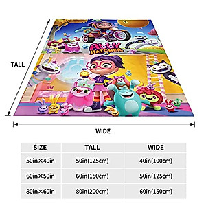 GOKSOY NIAXAUYT Cartoon Printing Throw Blanket All Seasons Flannel Fleece Blanket Soft and Warm Plush Blankets for Couch Sofa Bed Camping Travel 40''x50''