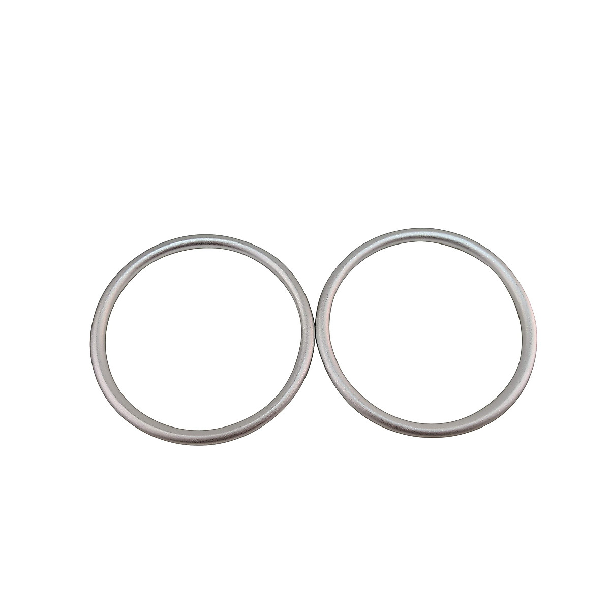 Sling Rings 3-inch Diameter by Cutie Carry. Infant Approved, mom Loved. Aluminum, lab Tested for Strength and Safety. Works with Your own Material or Convert wrap to Sling. (Silver)