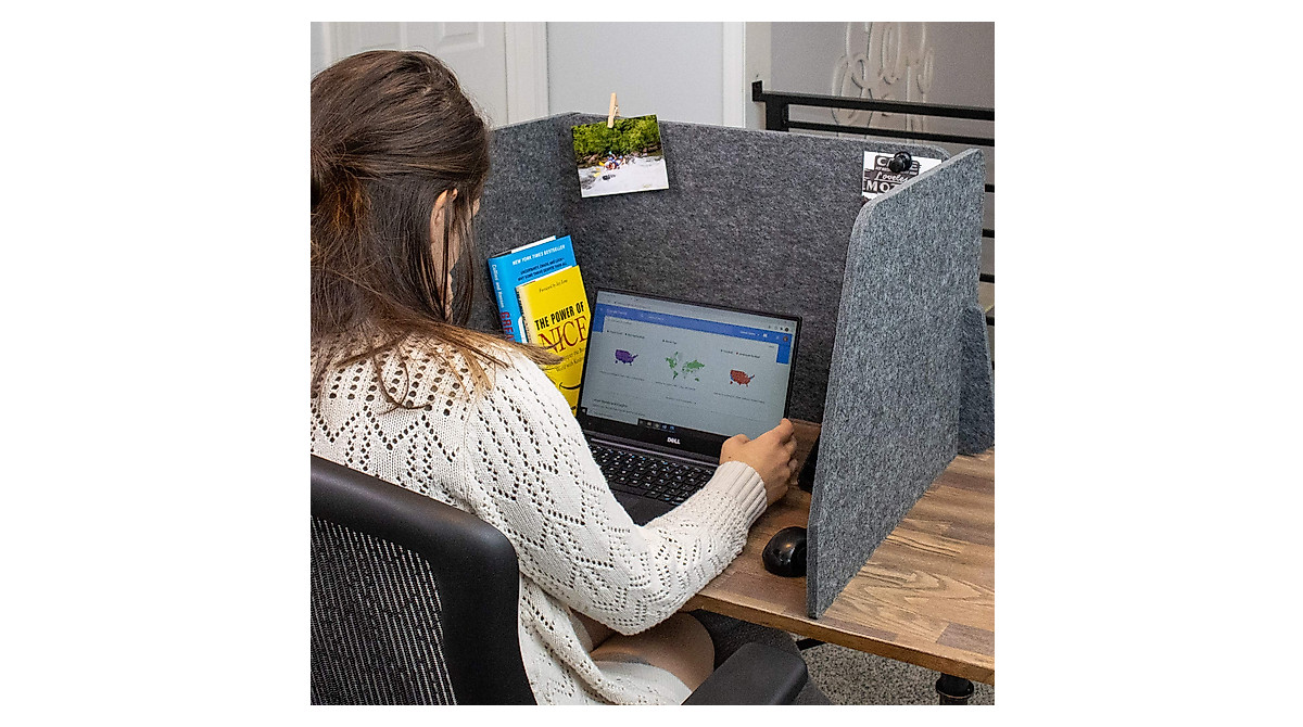Acoustic Desk Divider for Noise Reduction and Privacy | Sound Absorbing ...