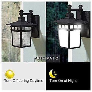 SHINE HAI Dusk to Dawn Light Sensor Bulbs, A19 12W(100 Watt Equivalent) LED Auto On Off Light Bulbs, 1200 Lumens, E26 Base, Daylight White 5000K Bulbs Outdoor for Porch Garage Yard, 4-Pack