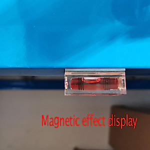 High precision mini level bubble, mini level bubble, three line level ball, level ruler, household level magnetic 4PCS (40x17.5x15mm red magnetic)
