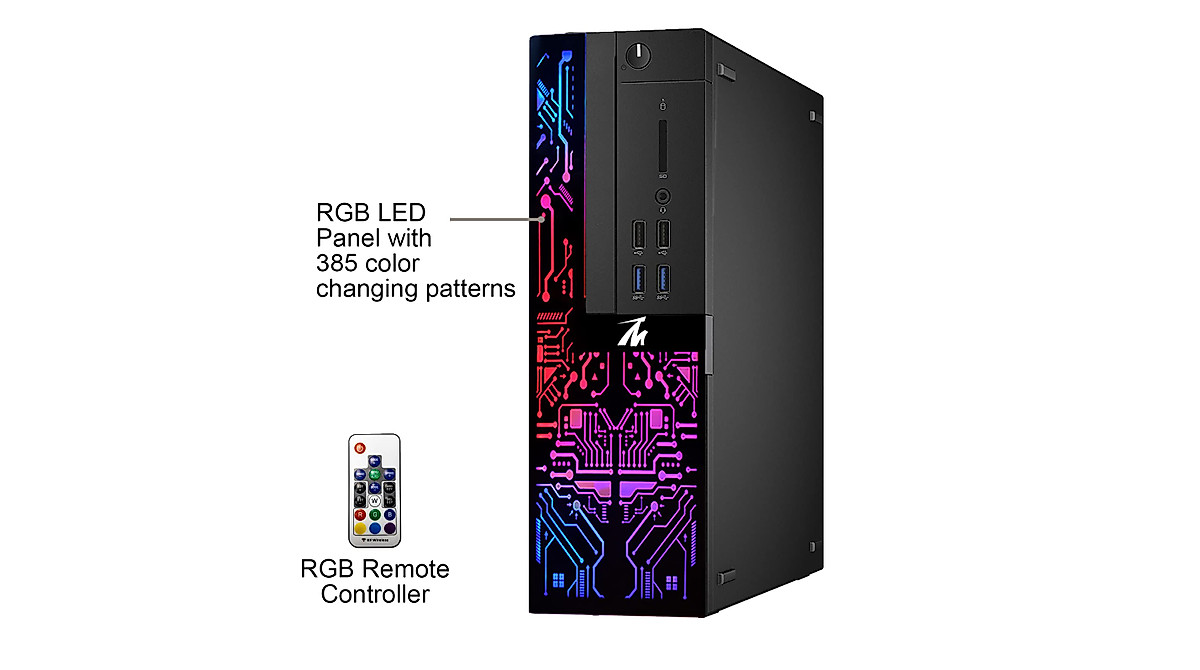 Renewed Gaming Desktop PC with Intel Core i3, 16GB RAM, 22 Inch Monitor
