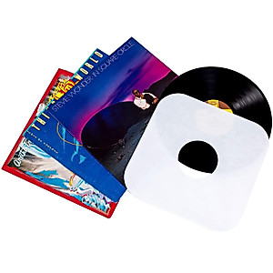 Vinyl Record Inner Paper Sleeves - Premium Acid Free Protection Covers for 12 inch LP Albums - 50 Pack