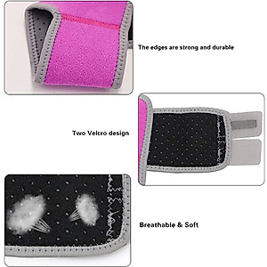 ONTYZZ 1 Pair Kids Ankle Brace Ankle Compression Sleeve Adjustable Ankle Support Brace for Football Basketball Dancing Pink/M