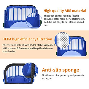 Amyehouse Replacement Parts Kit Bristle Flexible Beater Brush & Aero Vac Filter & Side Brush Compatible with iRobot Roomba 600 Series 595 610 614 618 620 630 640 650 660 680 685 690 692 694 695 Vacuum
