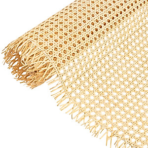 Sukh Cane Webbing Roll Rattan - 3.3 Feet Caning Material for Chairs 13" Width Cane Webbing Woven Mesh Cane Rattan Webbing Natural Cane Webbing Sheet for Chairs,Cabinet