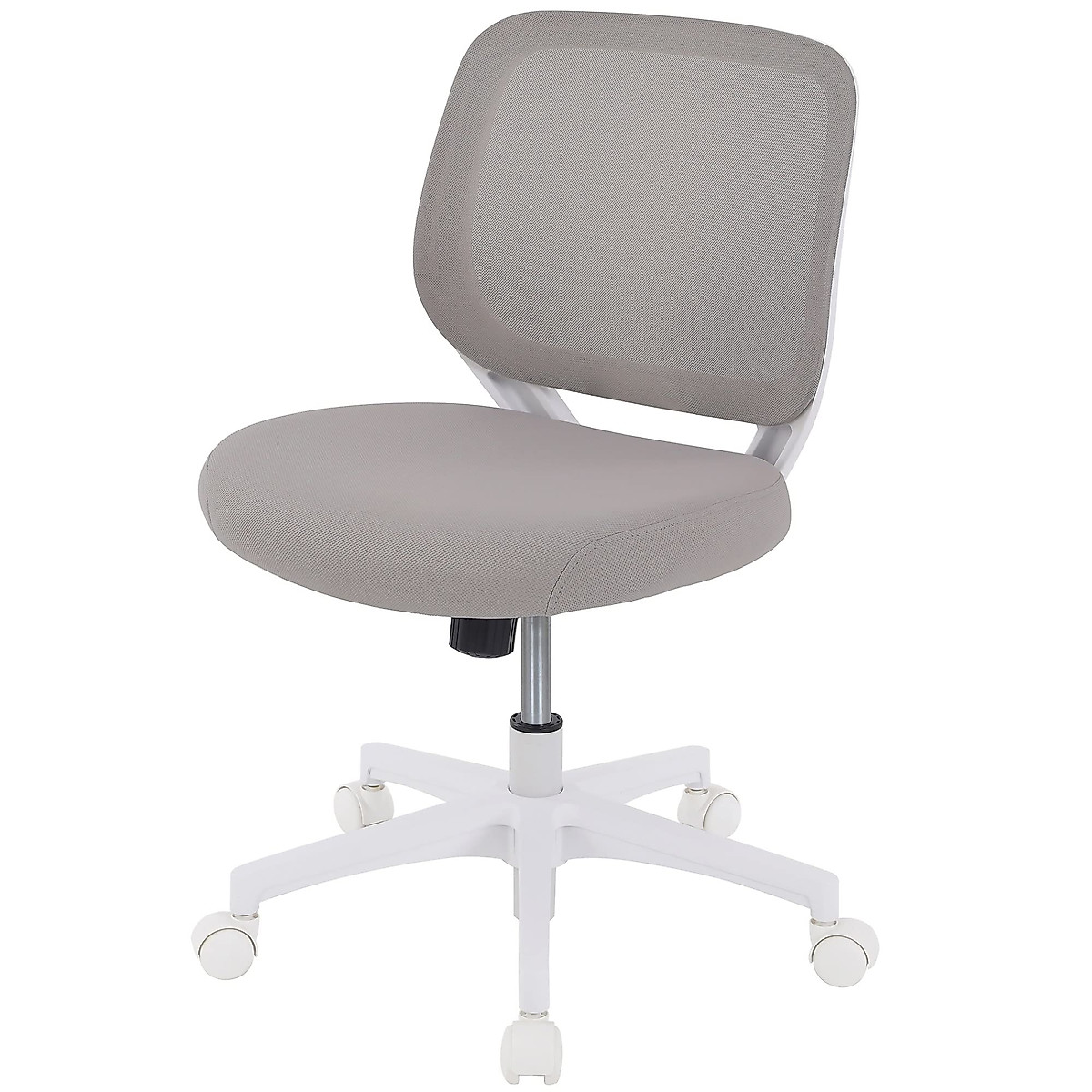 Realspace® Adley Mesh/Fabric Low-Back Task Chair, Gray/White, BIFMA Compliant