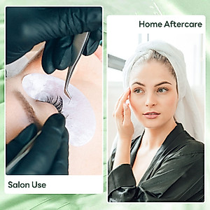 Lash Shampoo Concentrate 5ml*5 Lash Cleanser for Extensions Update Prolong Lash Concentrate Non-irritation Eyelash Shampoo for Salon-Better Eyelash Cleaning Care Experience, Aloe