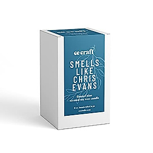 CE Craft - Smells Like Chris Evans Scented Candle - Flannel Pine Soy Wax Candle - Gift for Her, Girlfriend Gift, Pop Culture Candle