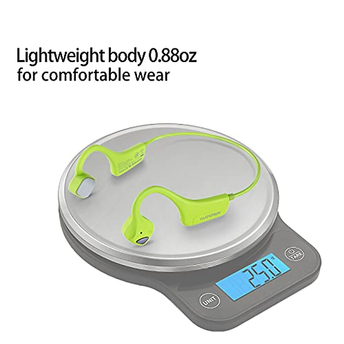 YouthWhisper Bone Conduction Headphones Bluetooth, Open Ear Wireless Headset with Mic, Sweat Resistant Earbuds for Runnig Workout Hiking Running Fitness Walking (Black)