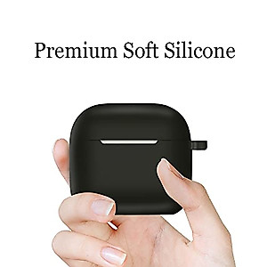 Airpods 3 Case, LowGeeker Silicone Case Cover Compatible with Airpods 3 Replacement Accessories Full Protective Shockproof with Keychain for Men Women, Pink