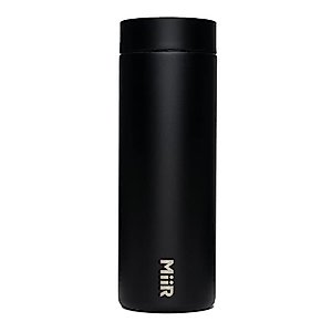 MiiR, 360 Traveler, Stainless Steel Double-Wall Vacuum Insulated Tumbler, Black, 16 Fluid Ounces