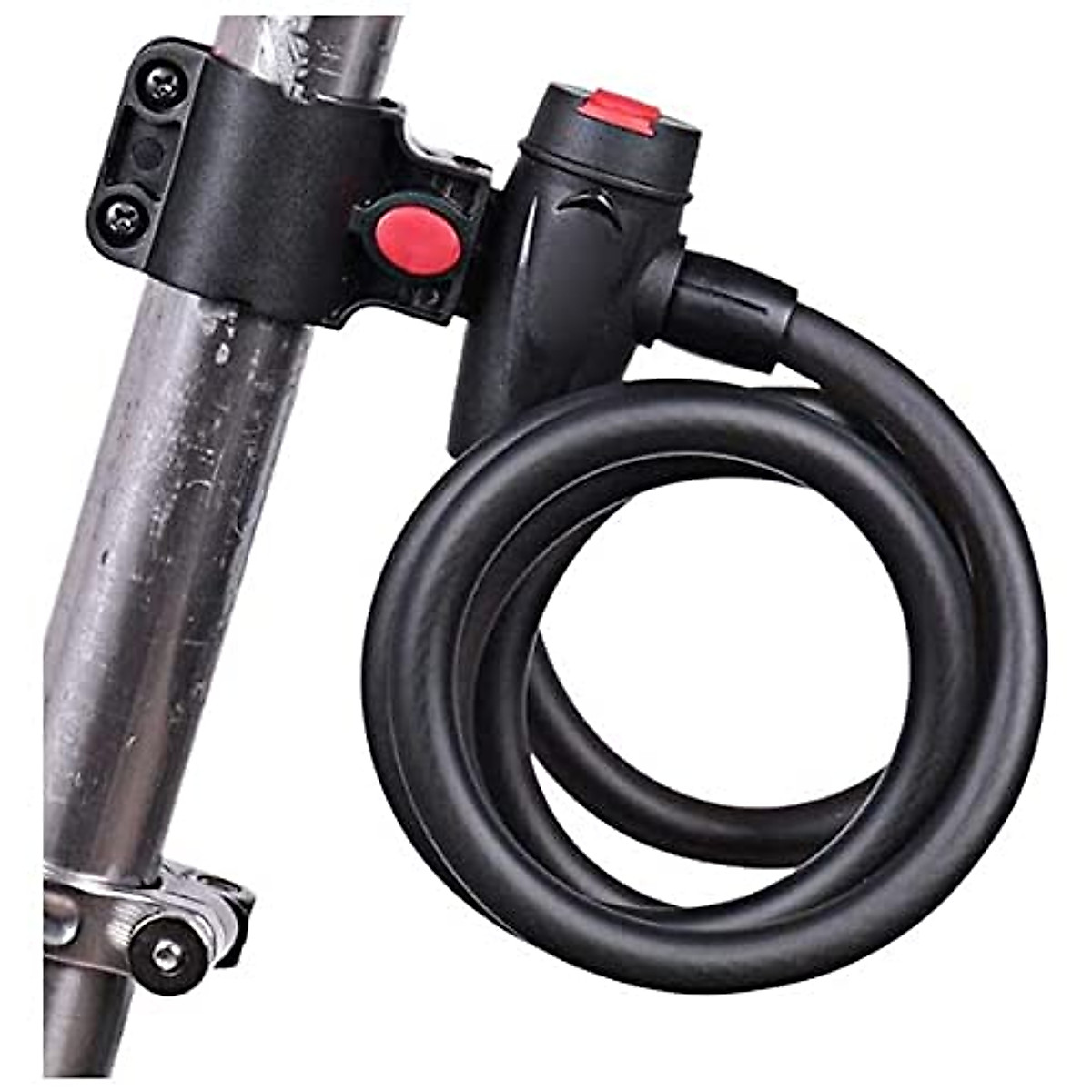 VIGAT Bicycle Lock, 120/180Cm, with Key Cable Lock, Suitable for Bicycle Tricycle Scooter Lock, Anti-Theft Mountain Bike Lock(Size:120cm)