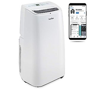 Ivation 13,000 BTU Portable Air Conditioner with Wi-Fi for Rooms Up to 500 Sq Ft (8,500 BTU SACC) 3-in-1 Smart App Control Cooling System, Dehumidifier and Fan with Remote, Exhaust Hose & Window Kit