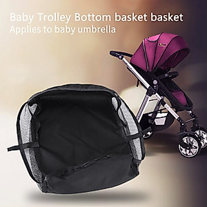 Baby Stroller Pram, Bottom Basket Infant Pushchair Shopping Storage Case Organizer Bag, 11.8 x 9.8 x 3.9Inch