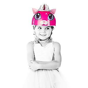 Raskullz 1210010-DKP-5 Girls Kitty Tiara Helmet, Dark Pink, Ages 5+