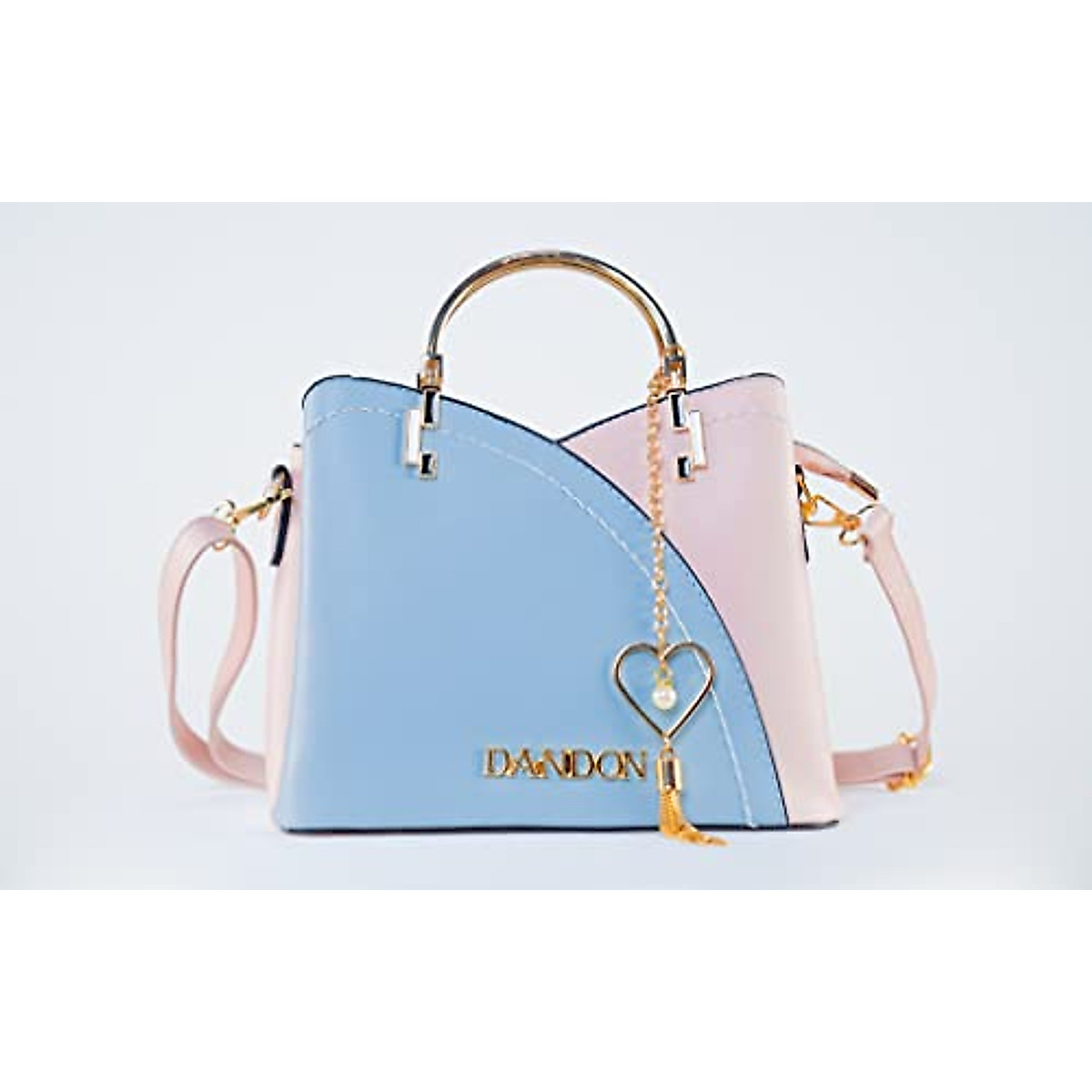 DANDON LLC Purses And Handbags For Women- Crossbody Purse, women's shoulder handbags,Tote Bag For Women,Adjustable Strap (Pink+Blue)