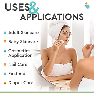 Organic Cotton Pads (450 Count (Pack of 3), Large & Pressed) - Lint Free, Soft, No Hard Edges, 3" 54x3 54