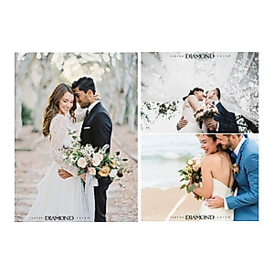 Central Diamond Center Straight Bar Style Sterling silver CZ 3 Stone Ring 2.50ctw (Reg) - Platinum Plated - Size 6