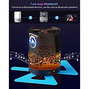 Mini Native 1080P Projector with 5G WiFi & Bilateral Bluetooth for Phone,Portable Outdoor Movie Projector Wireless/Wired Mirroring,4K Smart Home Theater Projector Android 9.0 for Netflix YouTube Hulu