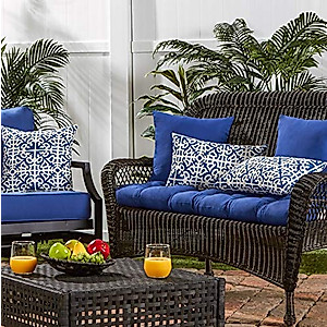 South Pine Porch Solid Marine Blue 44-inch Swing/Bench Cushion, 1 Count (Pack of 1)