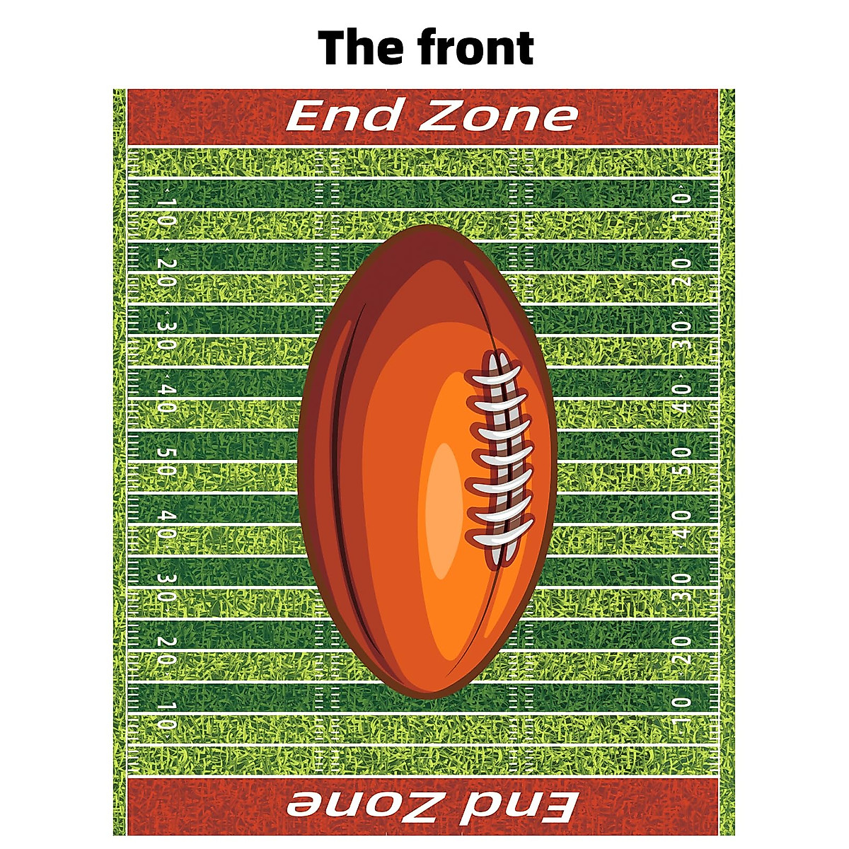 Vicimi Football Blanket for Boys Double Sided Pattern Throw Soft Flannel Footballs Gift Decor for Birthday Graduation Christmas Thanksgiving 50"x60"