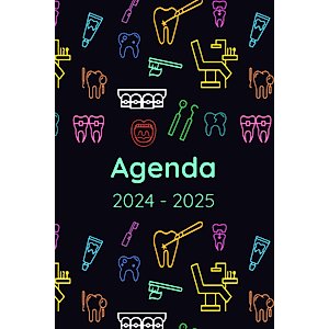 Agenda 2024-2025: Regalo per Dentista, Studente Odontoiatrico, Igienista Dentale, Assistente Dentista, Pianificatore Settimanale e Mensile (Italian Edition)