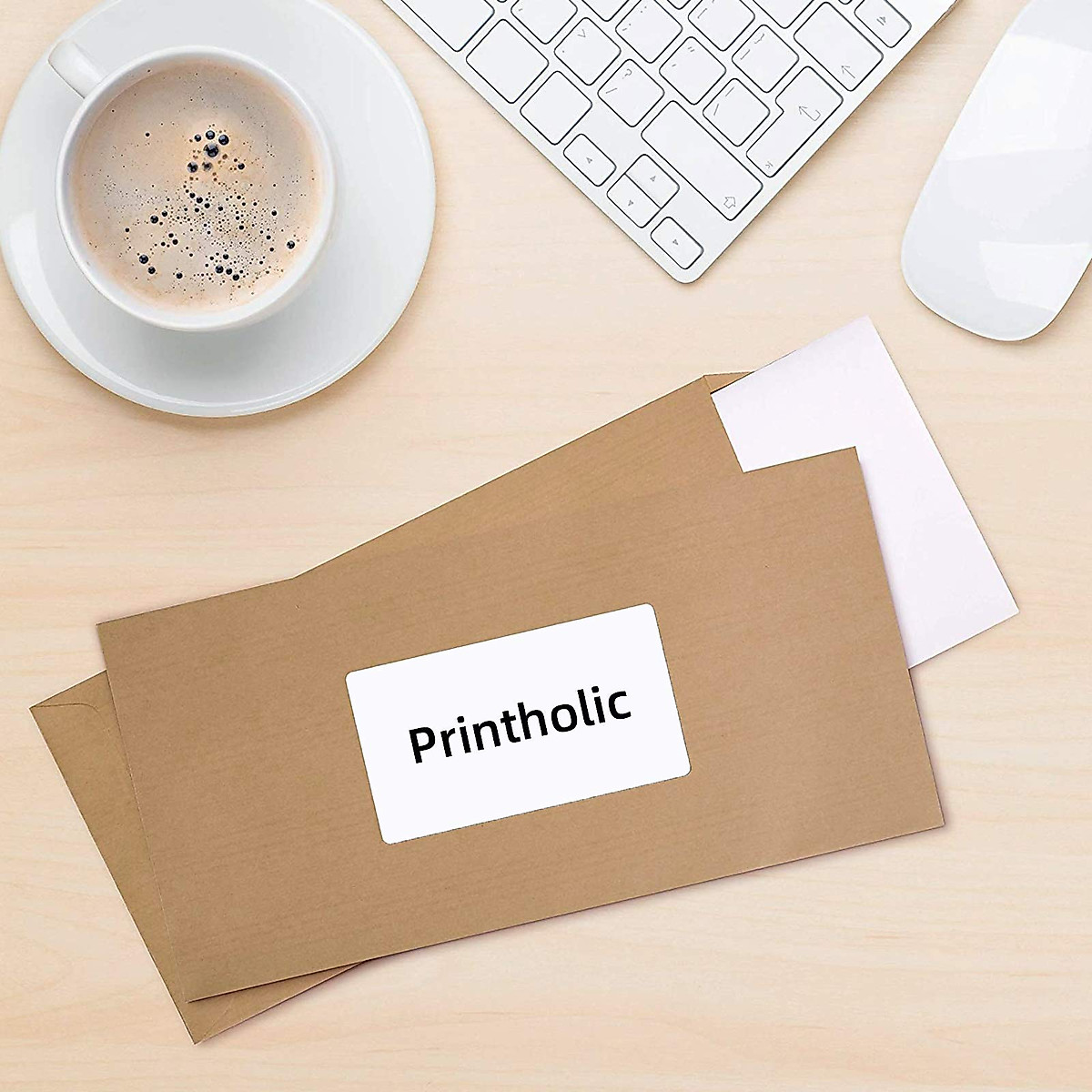 Printholic 12 Rolls 2" x 1" Direct Thermal Labels for Barcodes Postage Address Shipping Labels Compatible with Rollo & Zebra Desktop Printers Adhesive - 1300 Labels/Roll