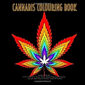 Cannabis Adult Coloring Book: 8.5’x8.5’ ( 21.59x21.59 cm) 112 pages: Drawing, Doodling Novelty fun gift, cheap gift idea, unique office supplies, ... BOOKS FOR ADULTS! /HUMOUR/FUNNY