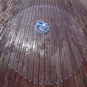 Zjnhl Fishing Equipment/Hand Net Half Finger Small Mesh A Variety of Materials A Variety (Edition : Height 3.6m Galvanized Pendant) (Size : Height 1.8m Galvanized Pendant)