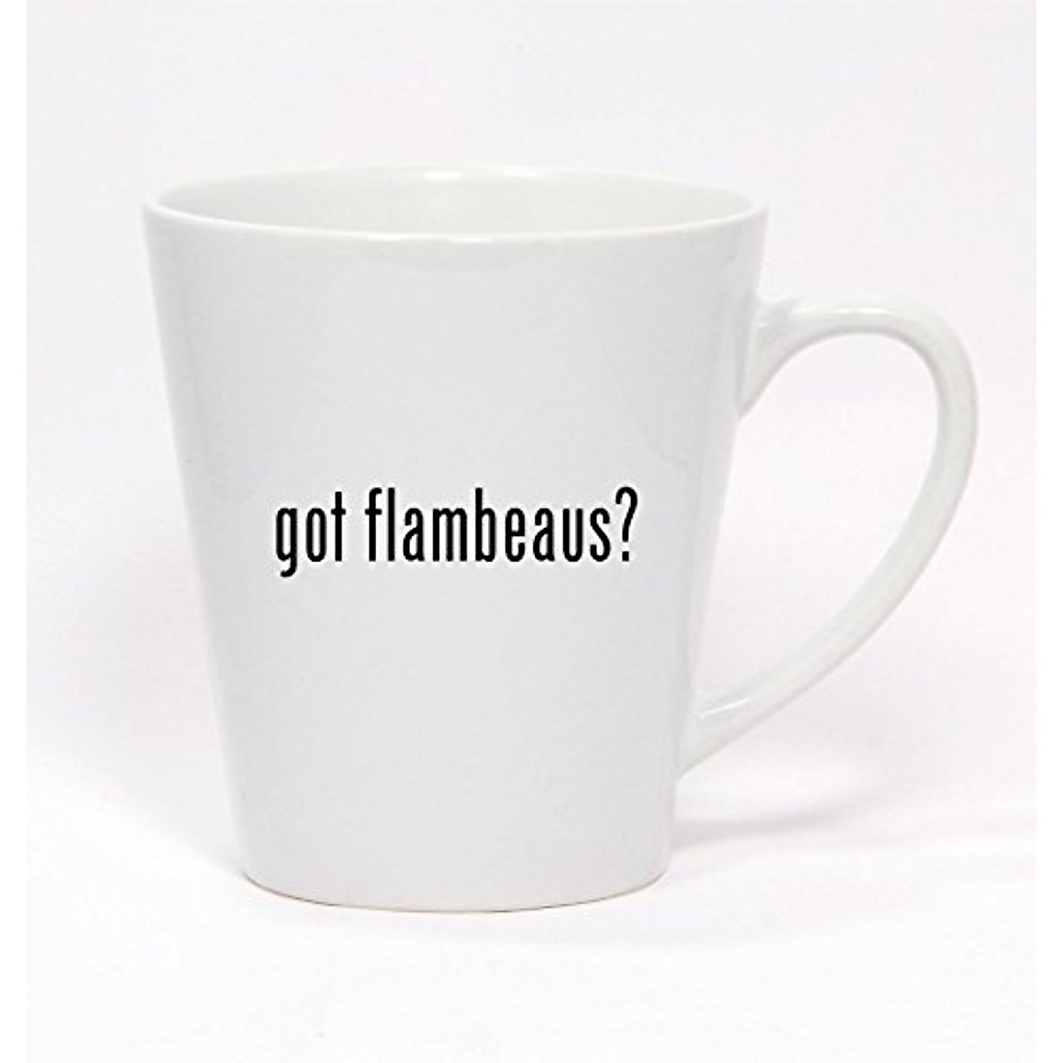 got flambeaus? - Ceramic Latte Mug 12oz