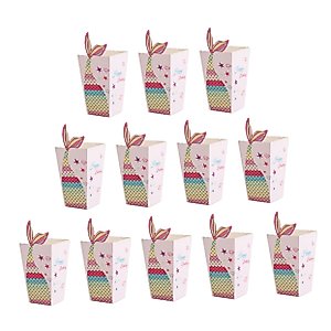 SHOWERORO 12pcs Boxes Mermaid Chip Box Snacks Container Candy Container Baking Boxes Food Containers Popcorn Party Bags Popcorn Containers Boxes Popcorn Boxes Containers Poppin Popcorn Paper