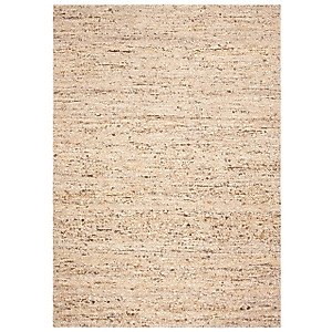 SAFAVIEH Natura Collection Accent Rug - 2' x 5', Beige, Handmade Wool, Ideal for High Traffic Areas in Entryway, Living Room, Bedroom (NAT263B)