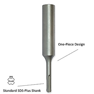 Ground Rod Driver，SDS Plus Ground Rod Driver，Ground Rod Driver for Hammer Drill，Suitable for Compatible Bosch Dewalt Milwaukee Hilti and Other SDS-Plus Rotary Hammer Drill Tools