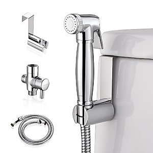 YUNZHIZHAO Powerful Handheld Bidet Sprayer for Toilet/Bathroom, Multi-Purpose Spray with Complete Premium Accessories