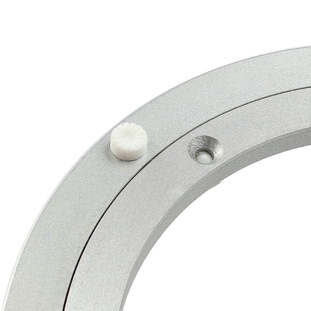 NUZAMAS 350mm(14inch) Heavy Duty Aluminium Alloy Rotary Table Bearings Turntable Round Dining Table Smooth Swivel Plate for Tabletop Serving Trade Show Displays