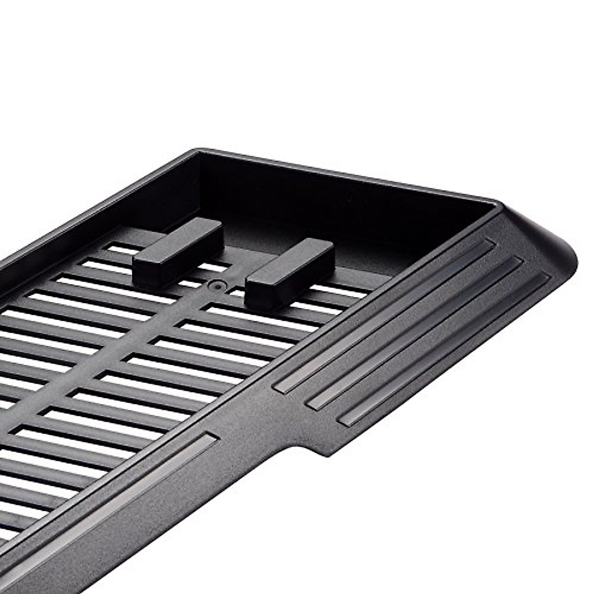eXtremeRate Black Vertical Stand for PS4 Pro Console, Steady Base Mount Holder for PS4 Pro Console, Bracket Stand for PS4 Pro Console with Built-in Cooling Vents Non-Slip Feet