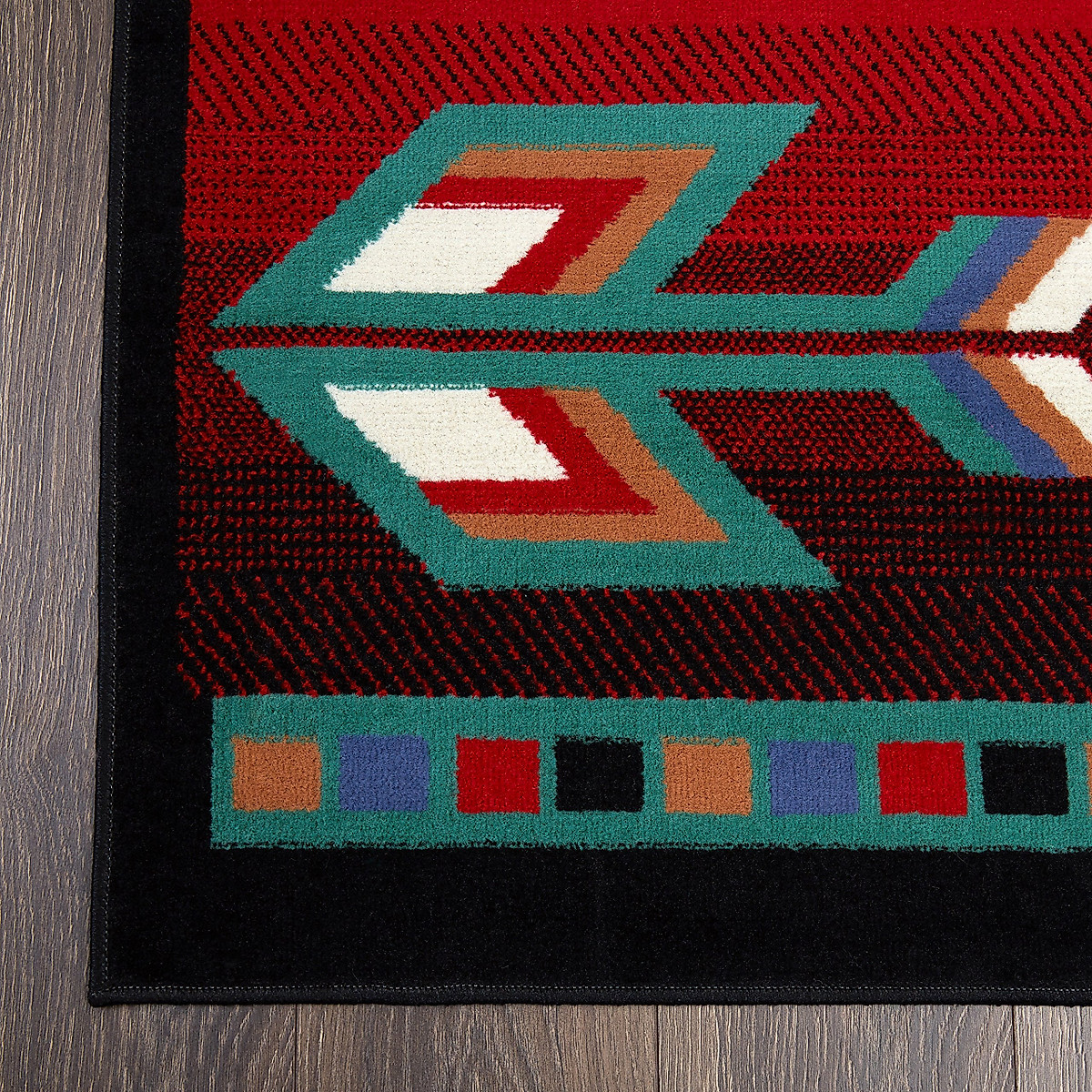 Home Dynamix Sagrada Southwest Area Rug 5x7 Black/Red/Ivory