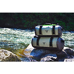 Seattle Sports LocoDry DownUnder ZipDuff - 90L Heavy Duty Waterproof Duffel Bag Backpack, Gray/Dark Gray