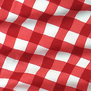 HonestBaby Family Matching Holiday Pajamas Organic Cotton for Men, Women, Kids, Toddlers, Baby Boys, Girls, Unisex Pets , Painted Buffalo Check Red, 5T