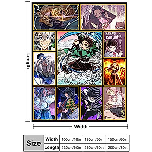 Anime Throw Blanket Flannel Blankets for Bedding Couch Sofa Living Room Throws All Season Gift Wrapping 60"X50"